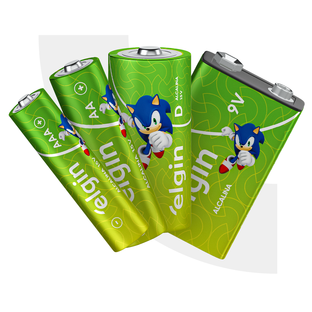 Pilhas Alcalinas AA Elgin